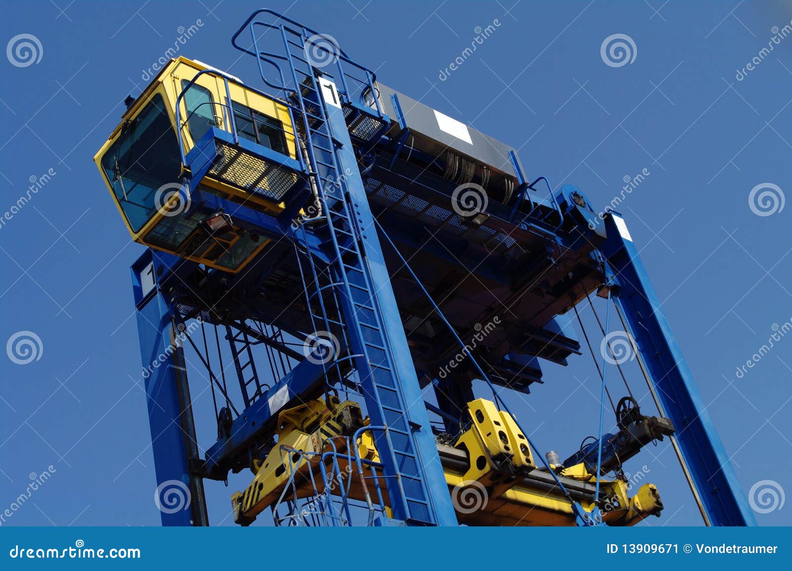Container crane stock image. Image of industry, stack - 13909671