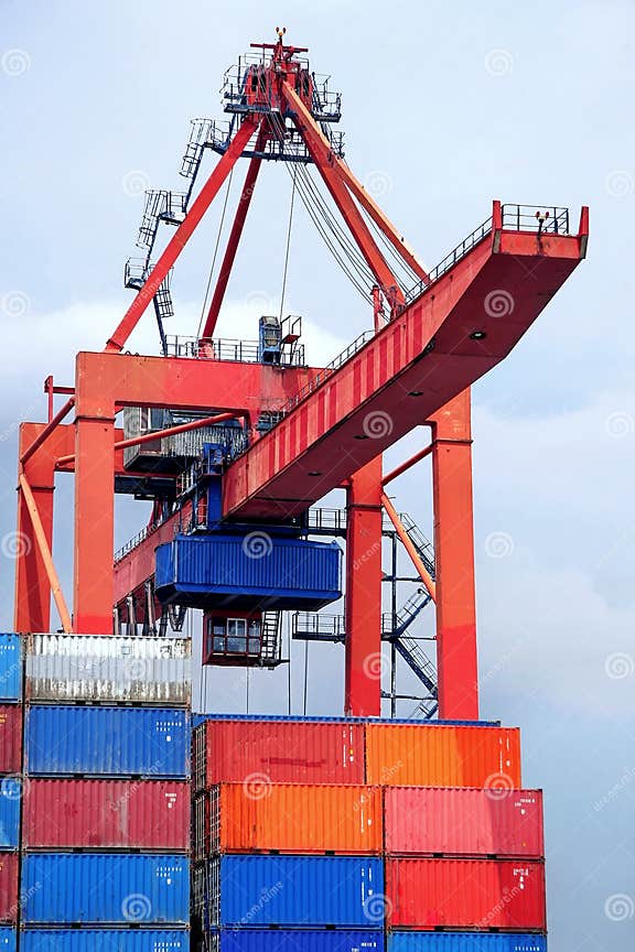 Container crane stock photo. Image of industry, loading - 9638754