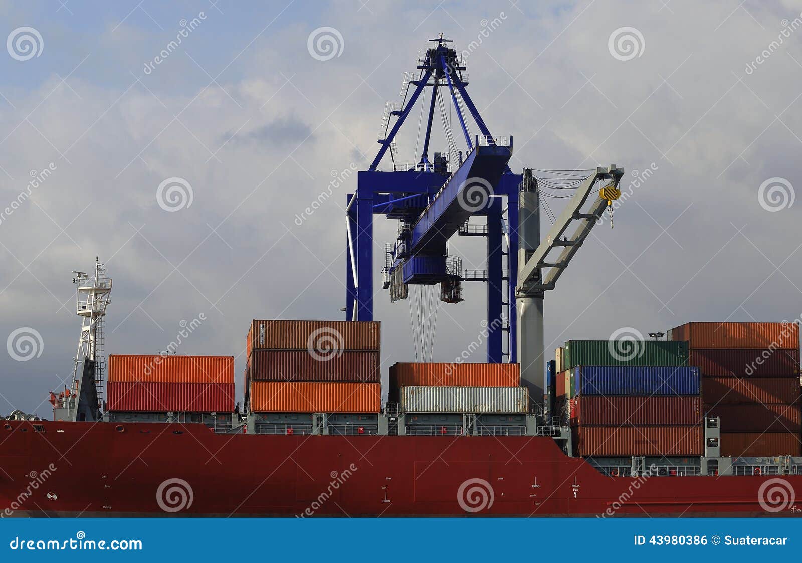 Container Crane stock photo. Image of large, docks, harbour - 43980386