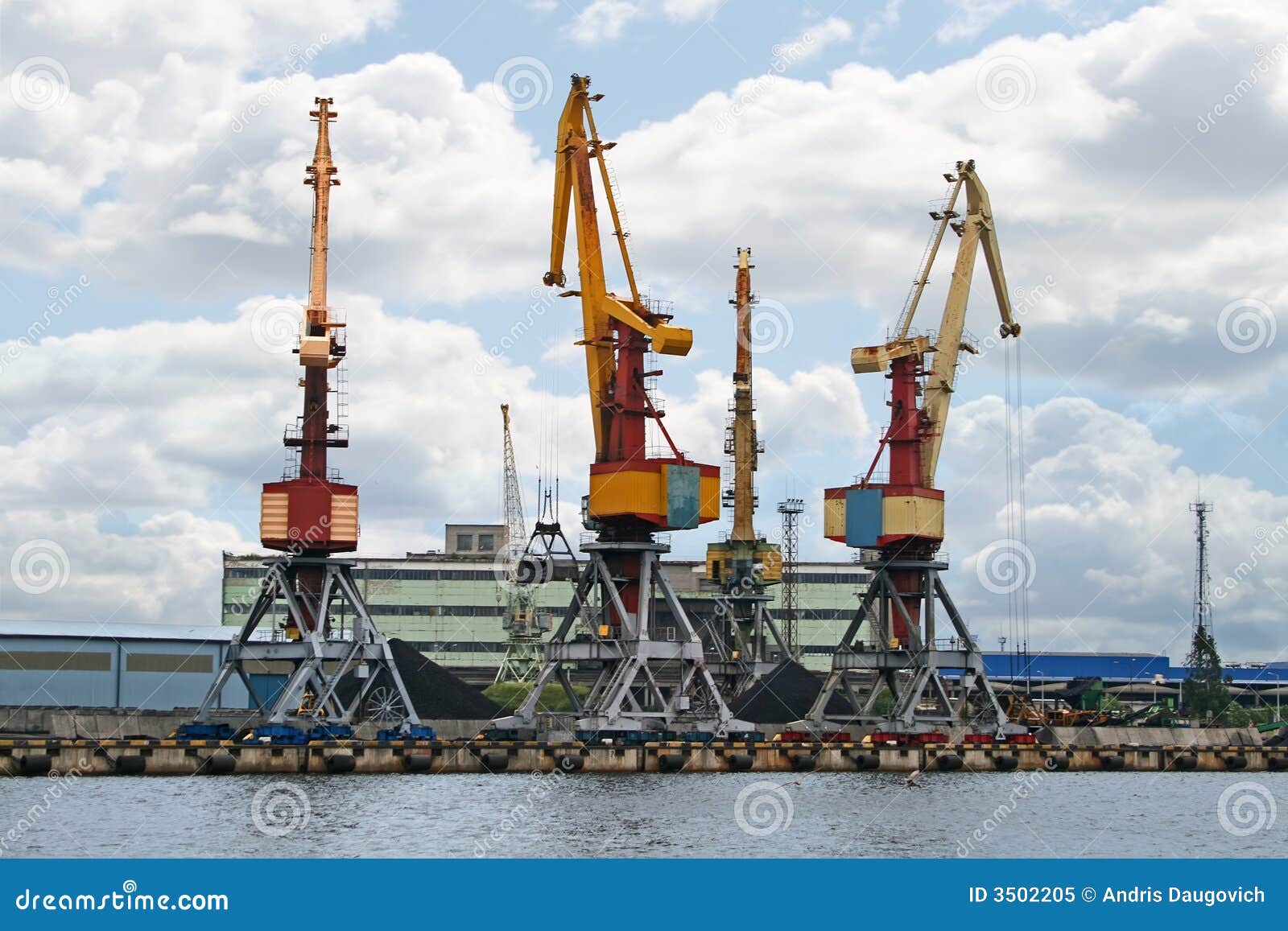 Container cranes 04 stock image. Image of equipment, container - 3502205