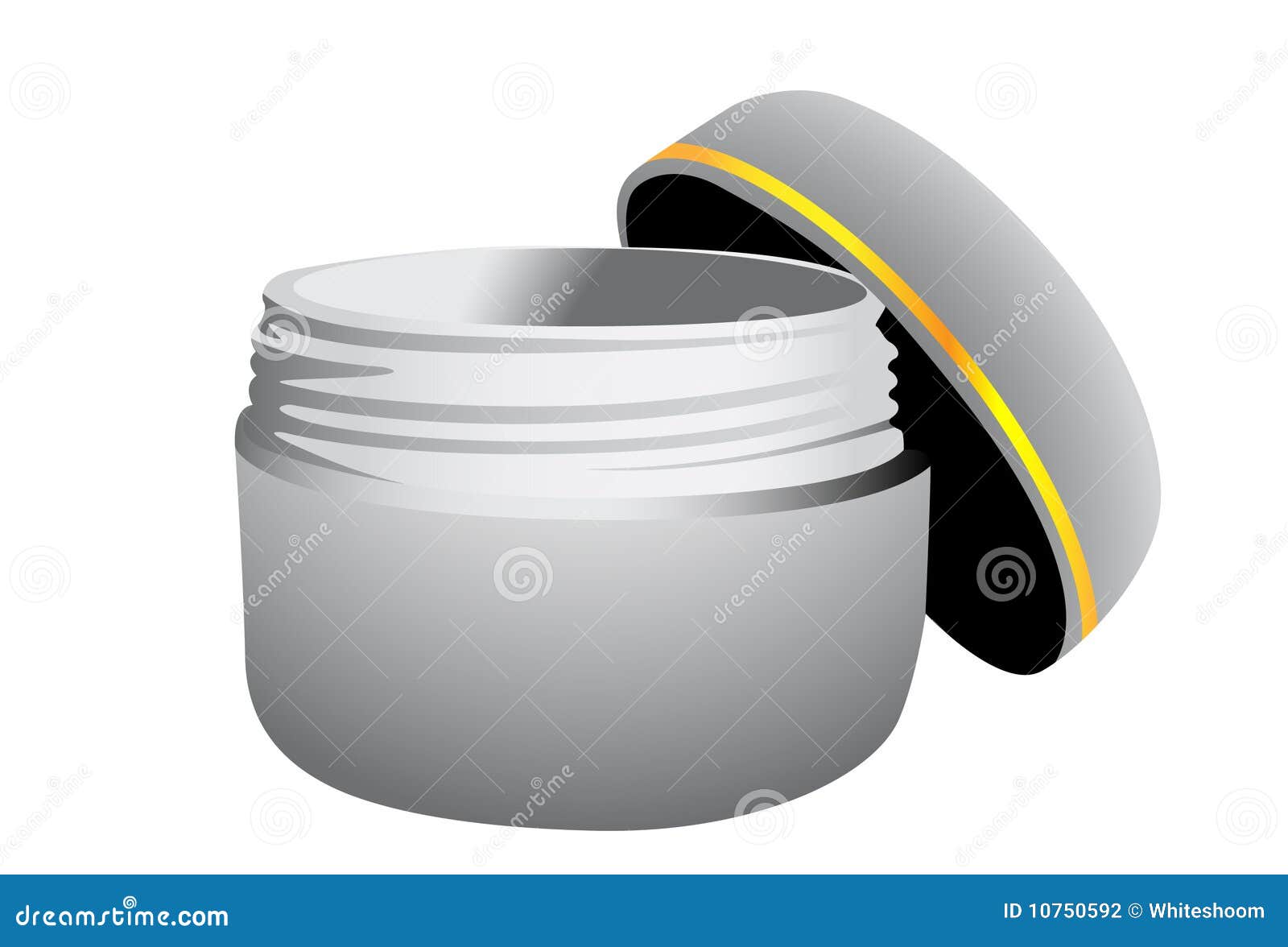 Container with a cream stock vector. Illustration of preserves - 10750592
