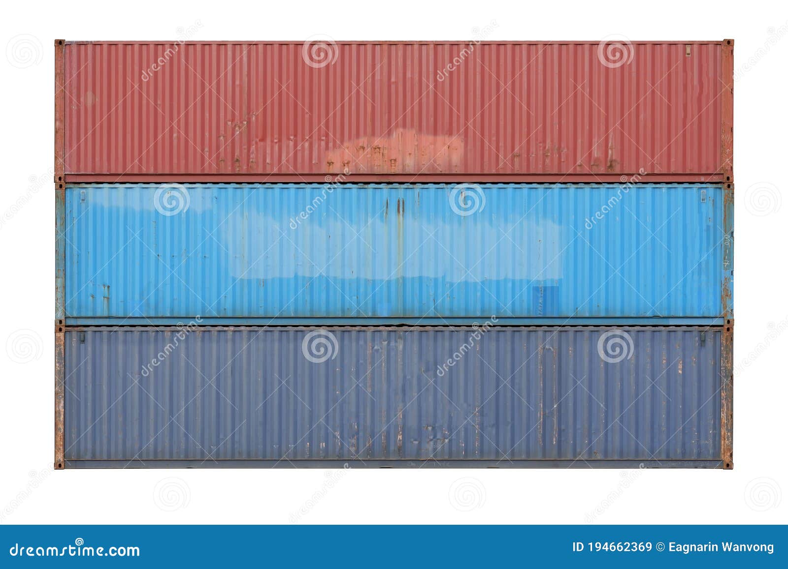 Container Cut White Background To Make it Easy To Use Stock Image ...