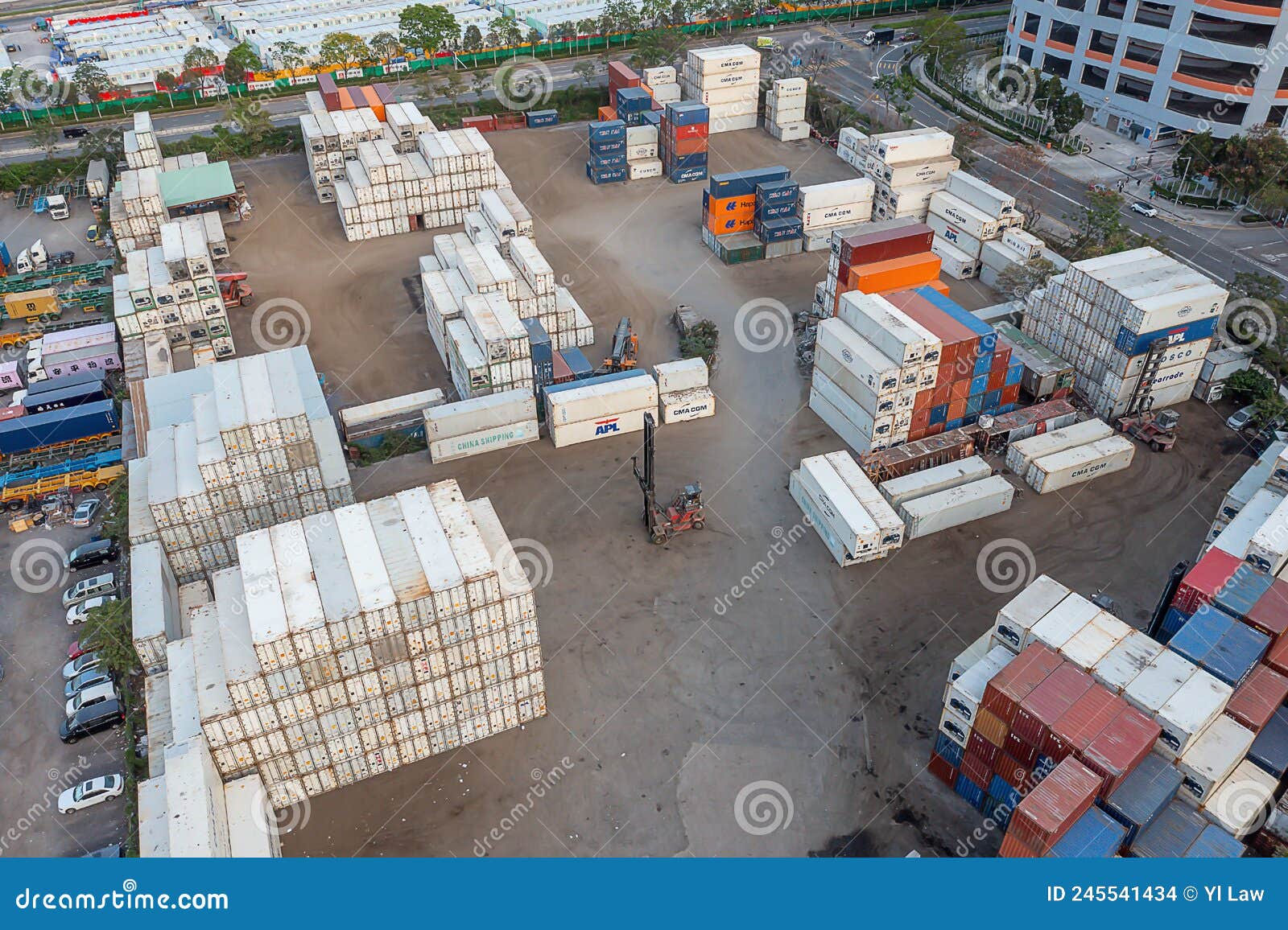 The Container Depot, Stack of Cargo Containers 14 April 2022 Editorial ...