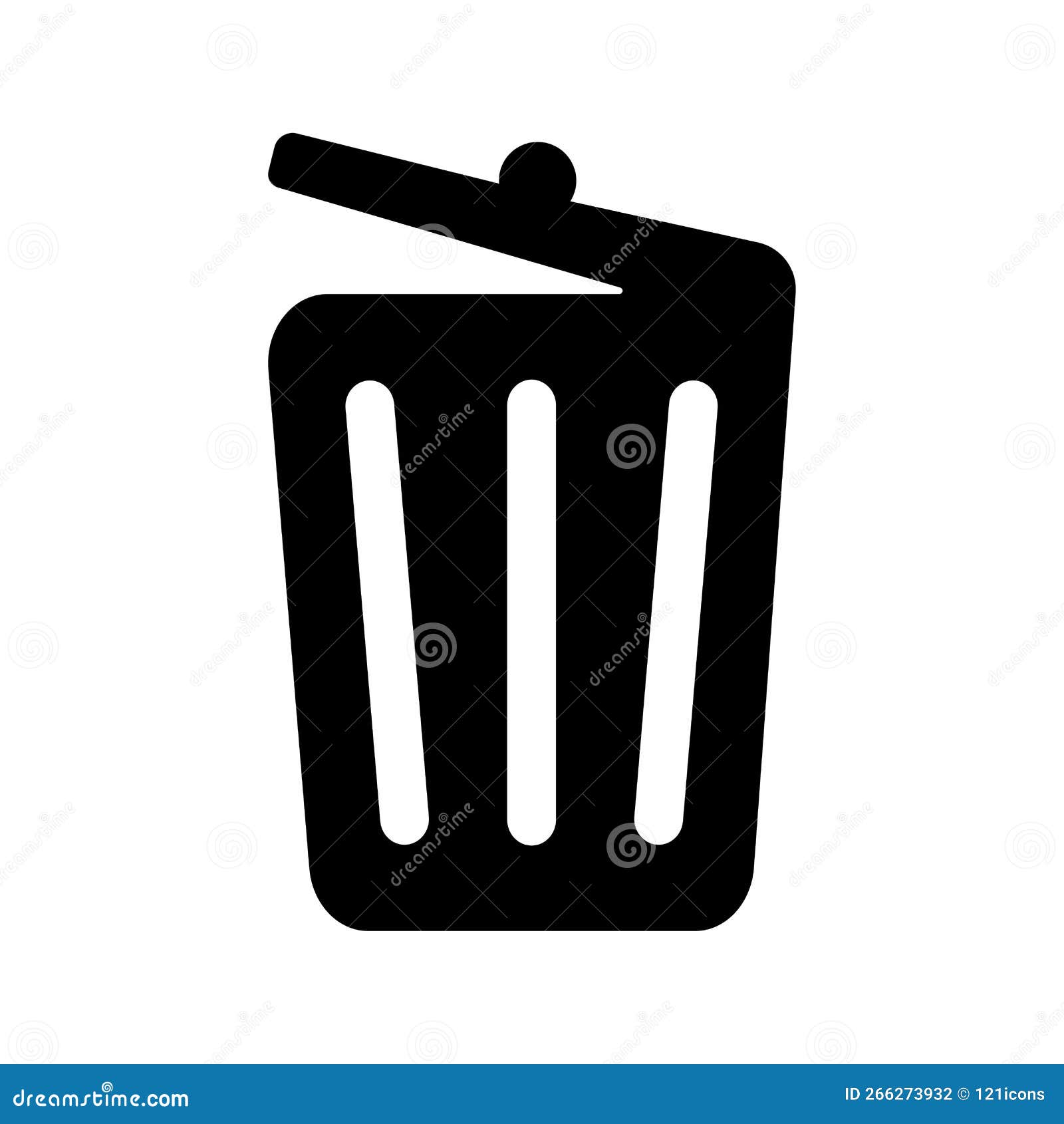 Container, Discard, Dustbin Icon. Blue Color Design Royalty-Free Stock ...