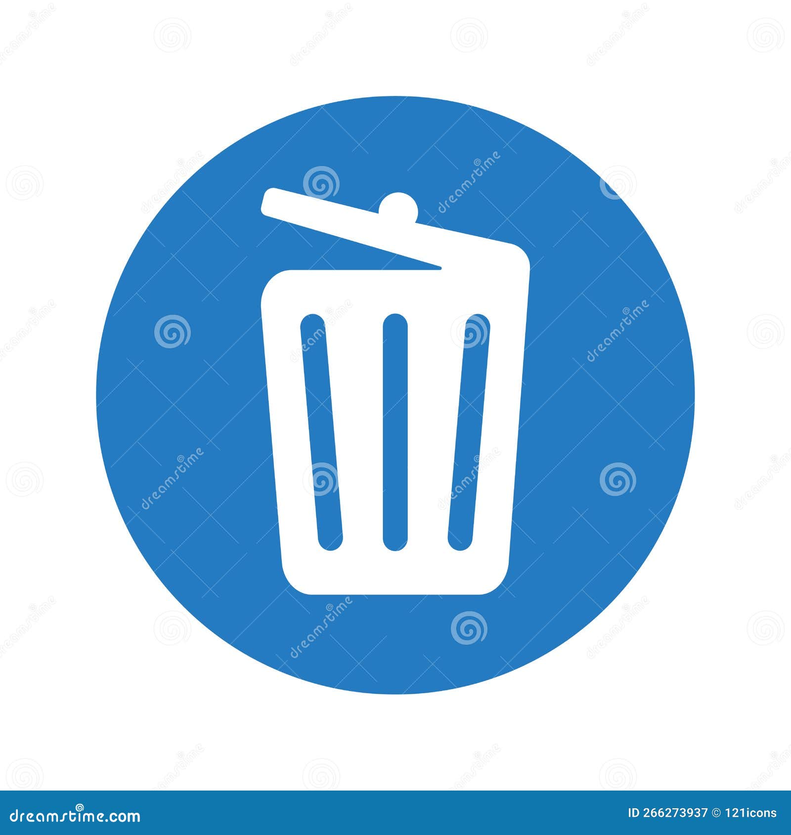 Container, Discard, Dustbin Icon. Blue Color Design Royalty-Free Stock ...