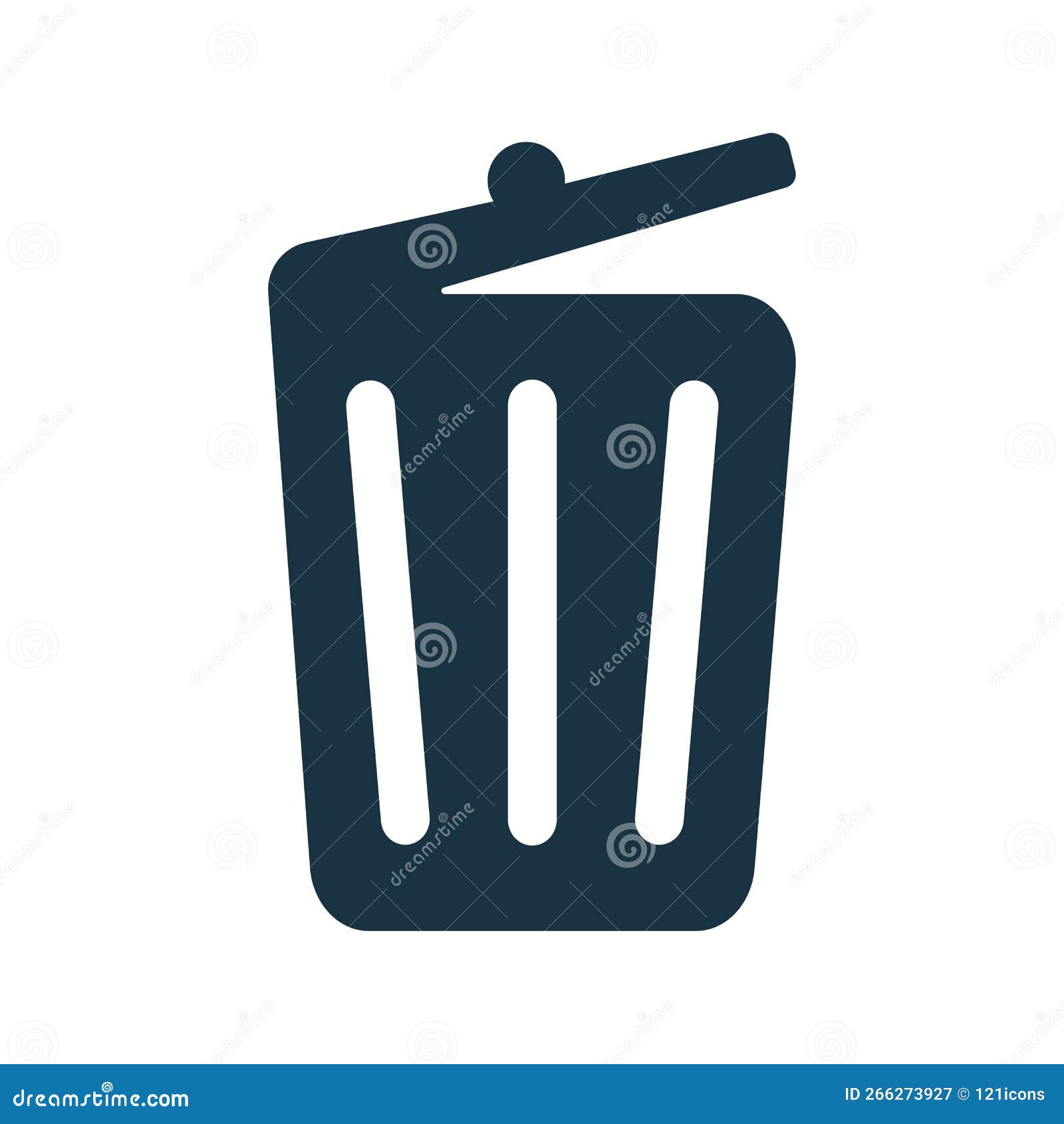 Container, Discard, Dustbin Icon. Black Vector Graphics Royalty-Free ...