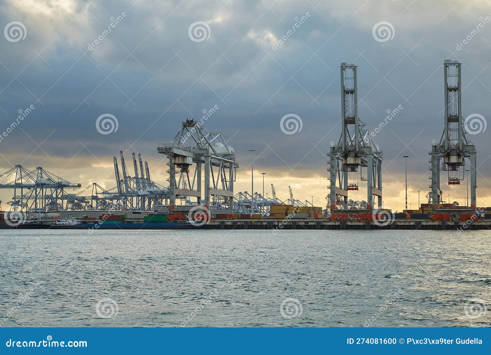 Container Dock in Rotterdam Stock Photo - Image of rotterdam, logistics ...