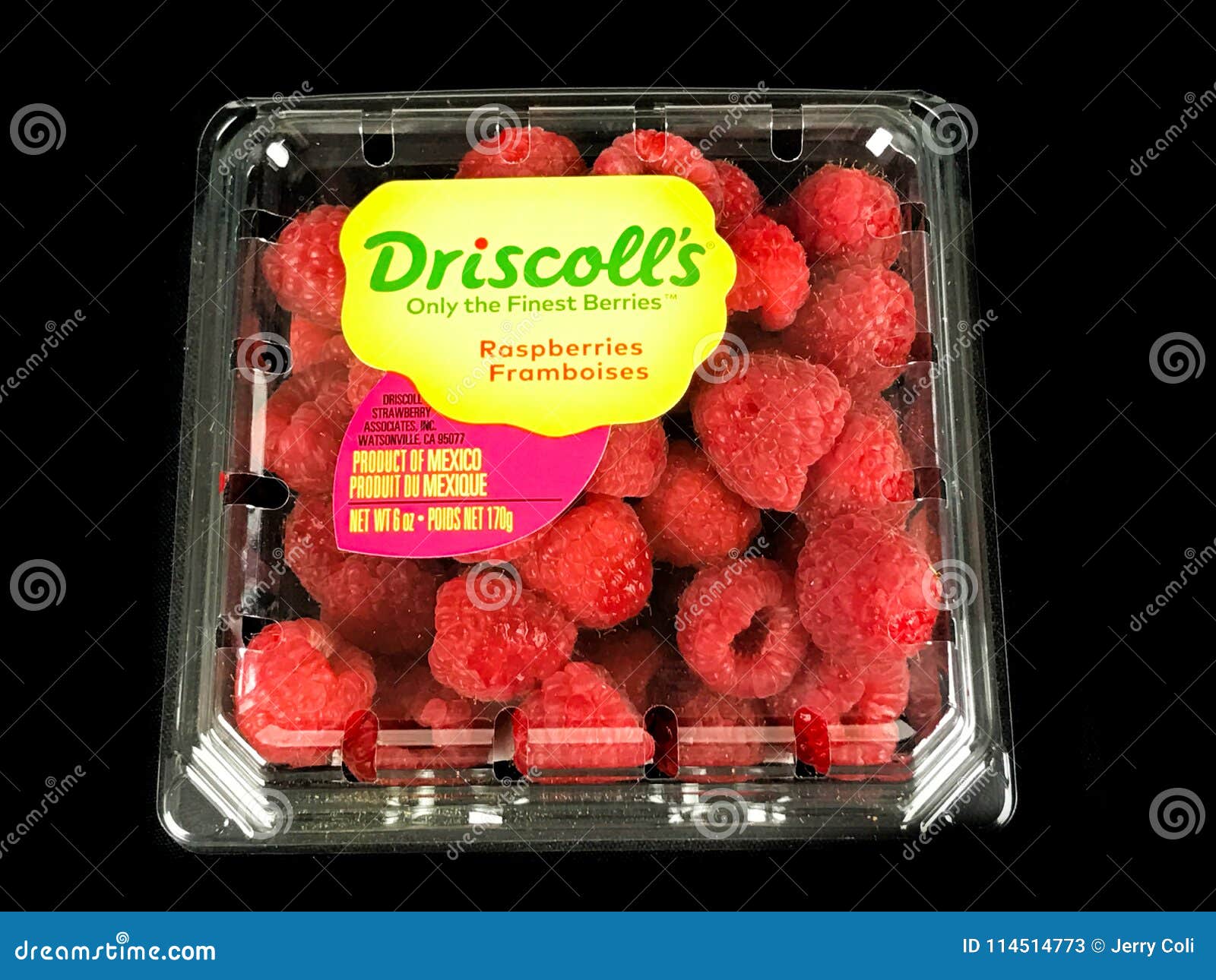 Container of Driscoll`s Raspberries Editorial Stock Photo - Image of ...