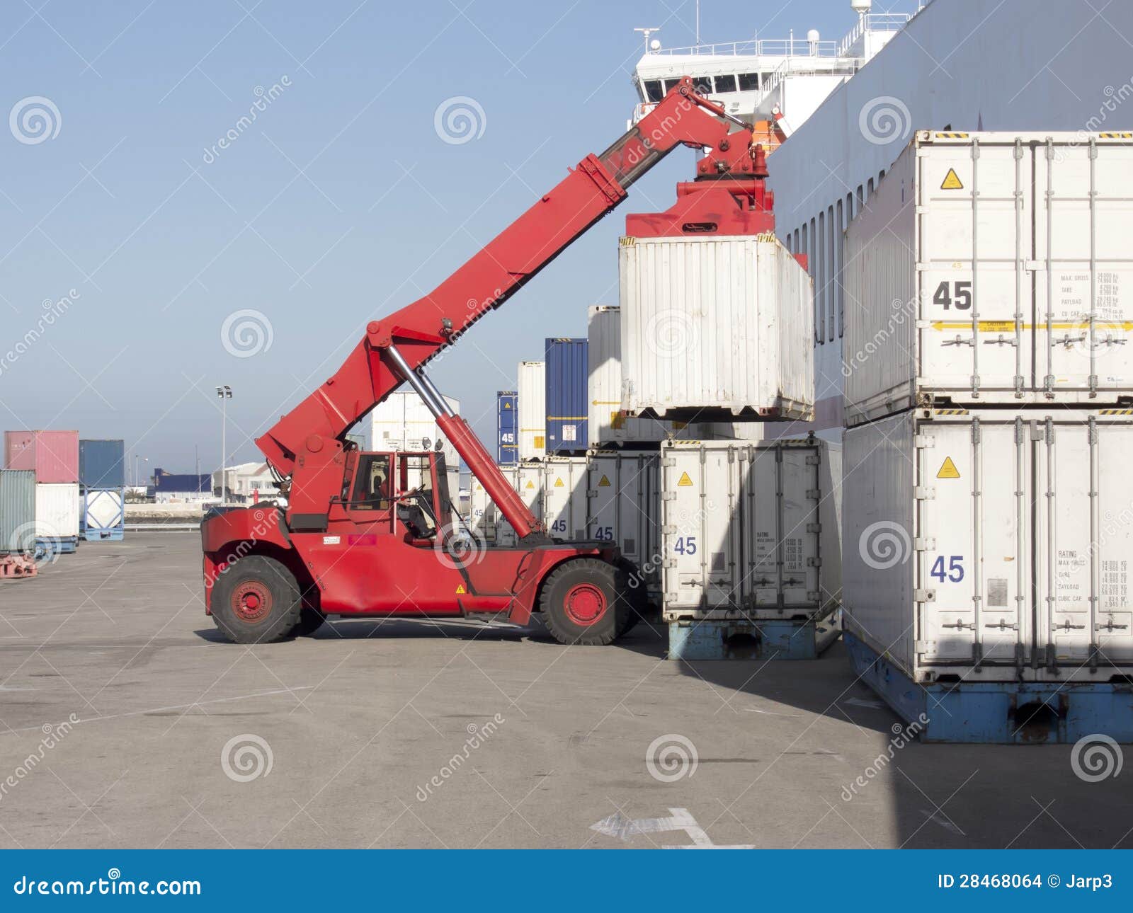Container export stock photo. Image of logistics, equipment - 28468064