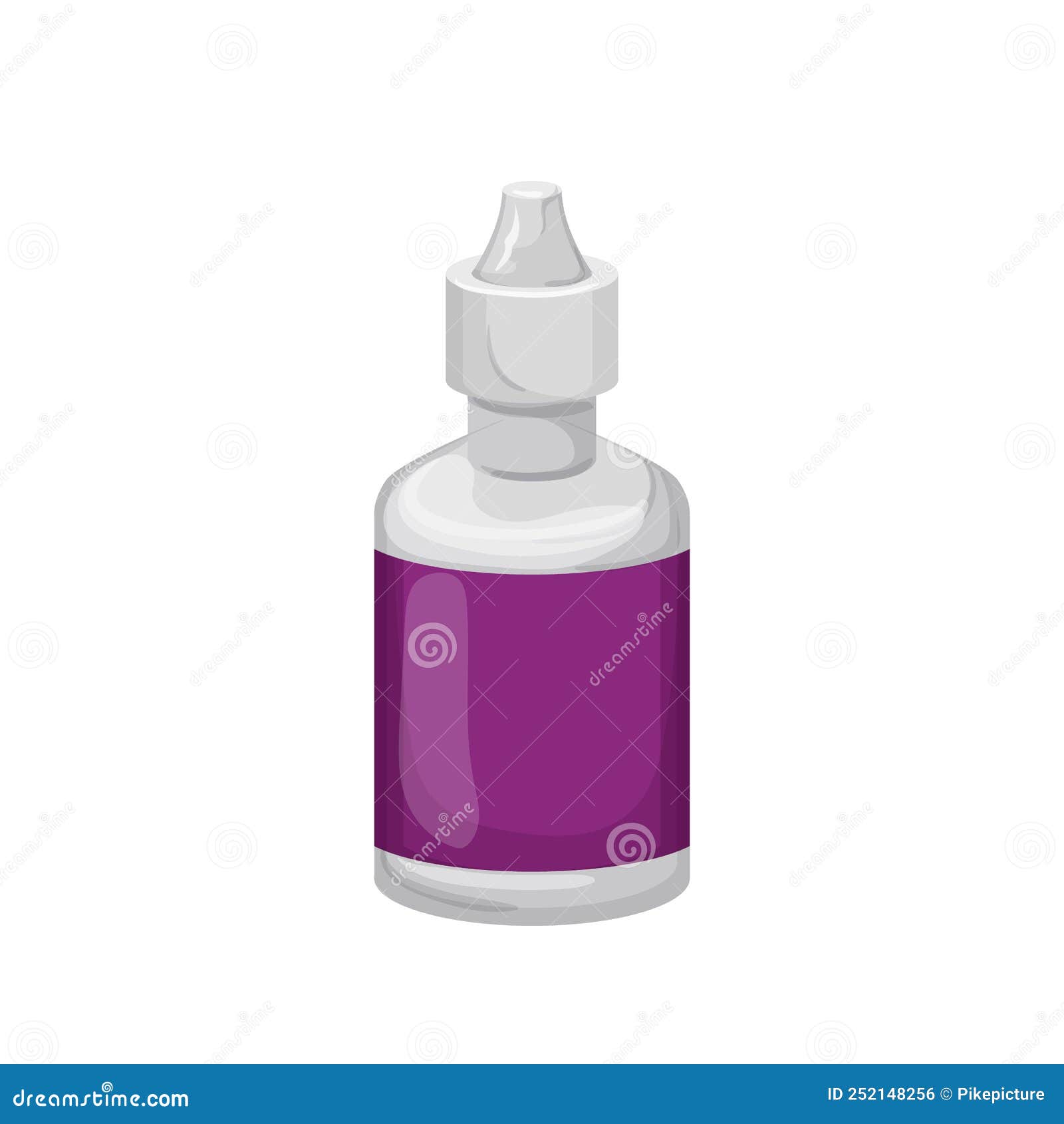 Container Eye Drop Cartoon Vector Illustration Stock Illustration ...