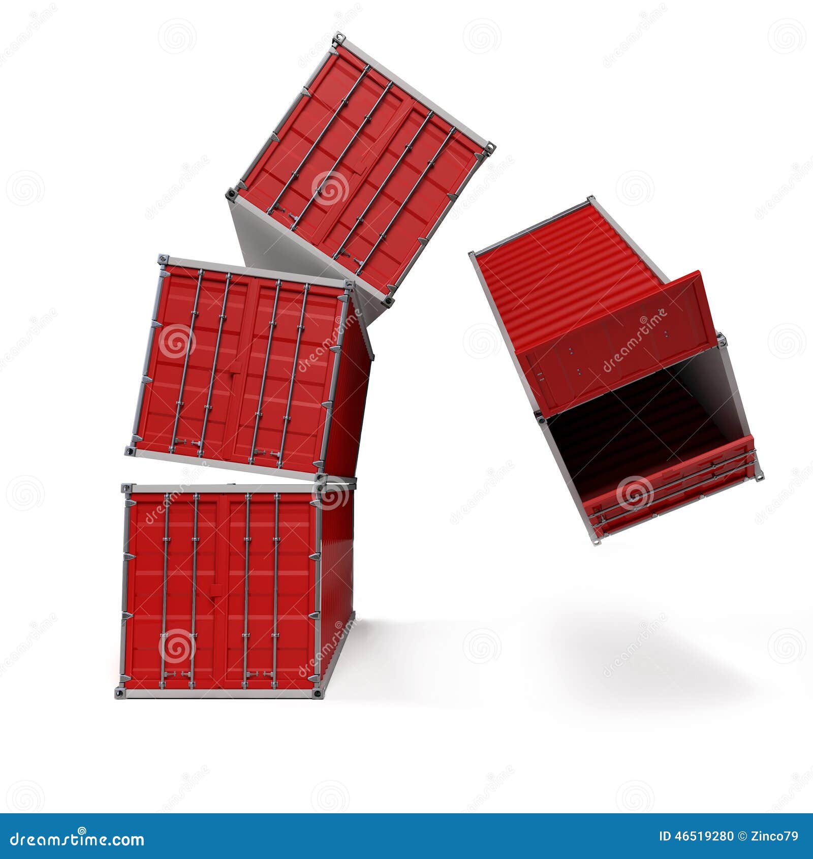 Container fall stock illustration. Illustration of industrial - 46519280