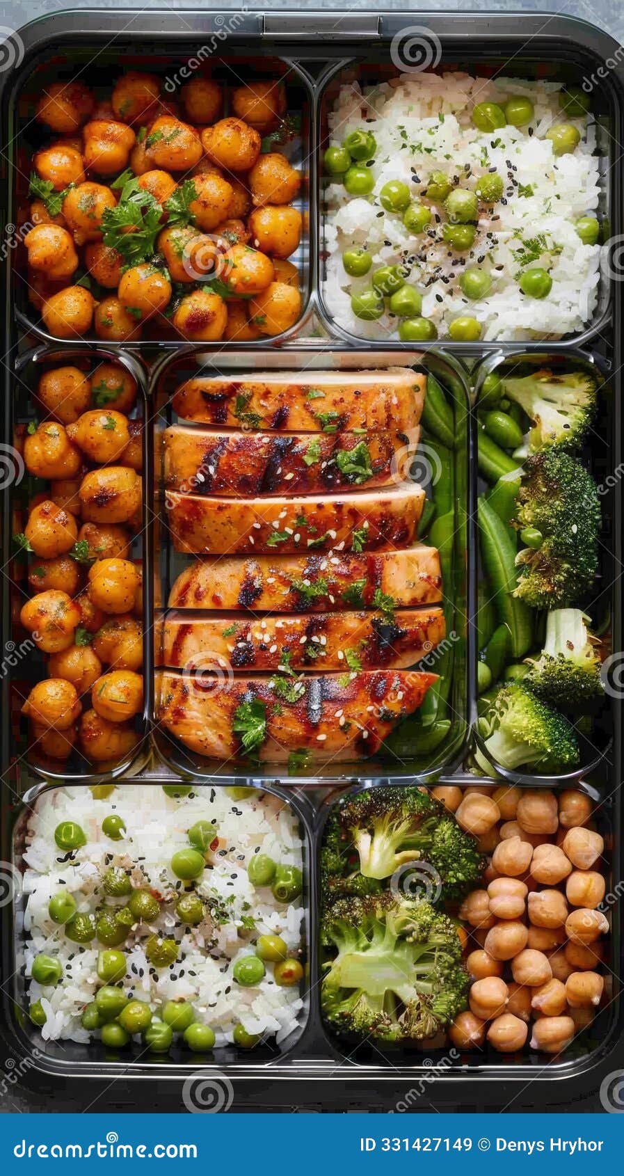 A Container Filled with an Assortment of Different Foods, Including ...