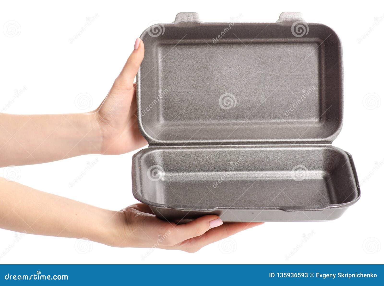 Container for food in hand stock image. Image of equipment - 135936593