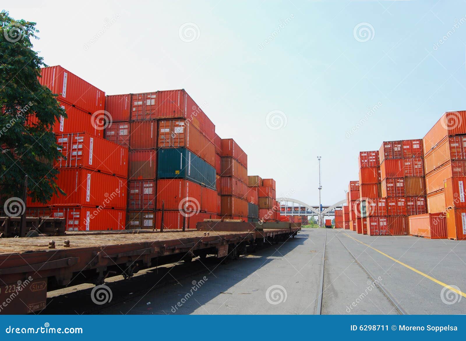 Goods Train On The Iron Ore Opencast Mine Royalty-Free Stock Image ...