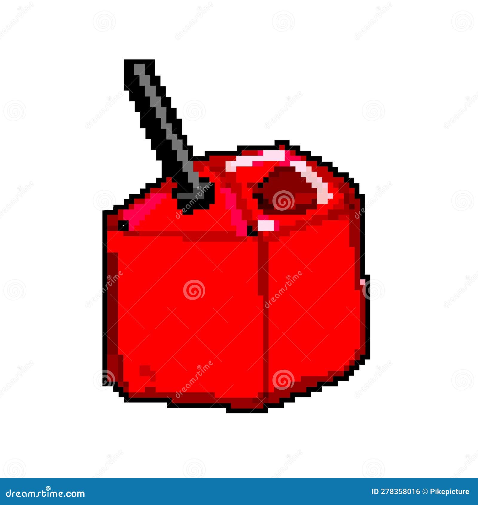 Container Fuel Can Game Pixel Art Vector Illustration Stock Vector ...