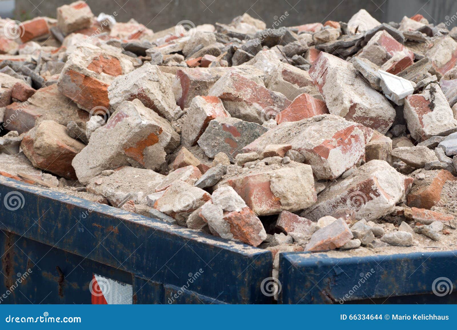 Container stock photo. Image of brick, rubble, container - 66334644