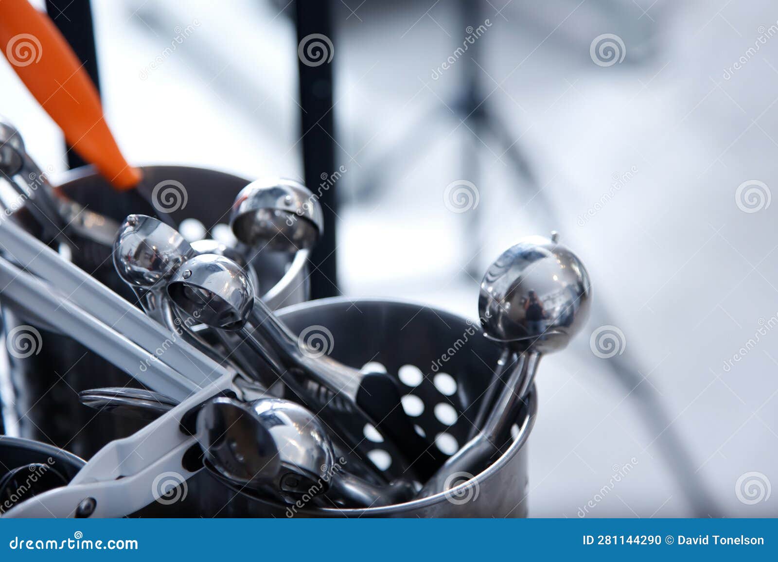 Container Full of Kitchen Utensils Stock Photo - Image of merchandise ...