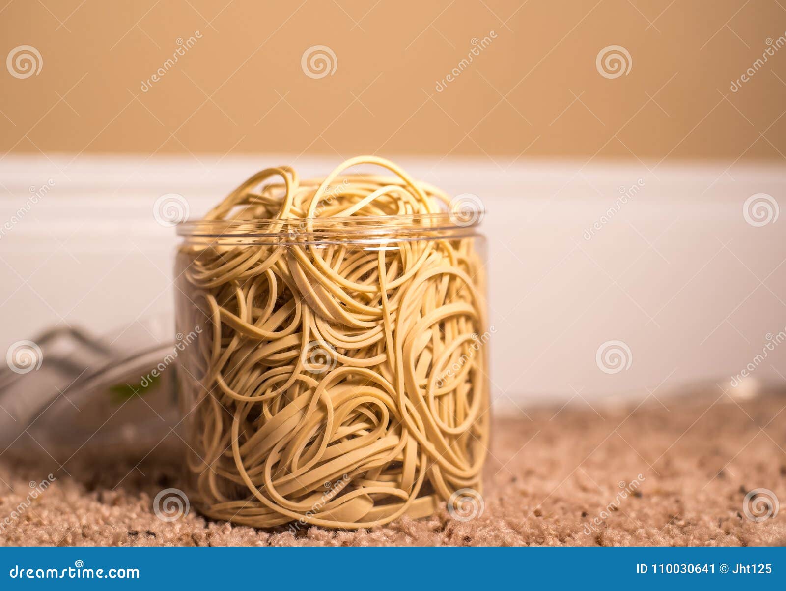 Container Full of Rubber Bands Stock Image - Image of full, flexible ...