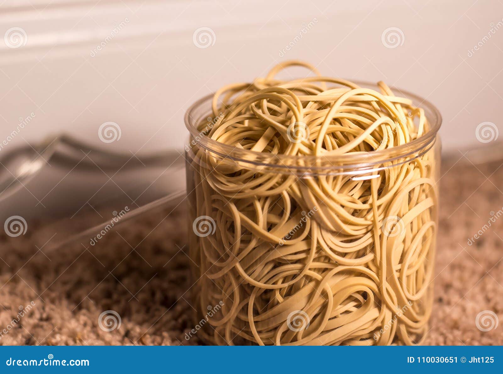 Container Full of Rubber Bands Stock Image - Image of classic, bowl ...