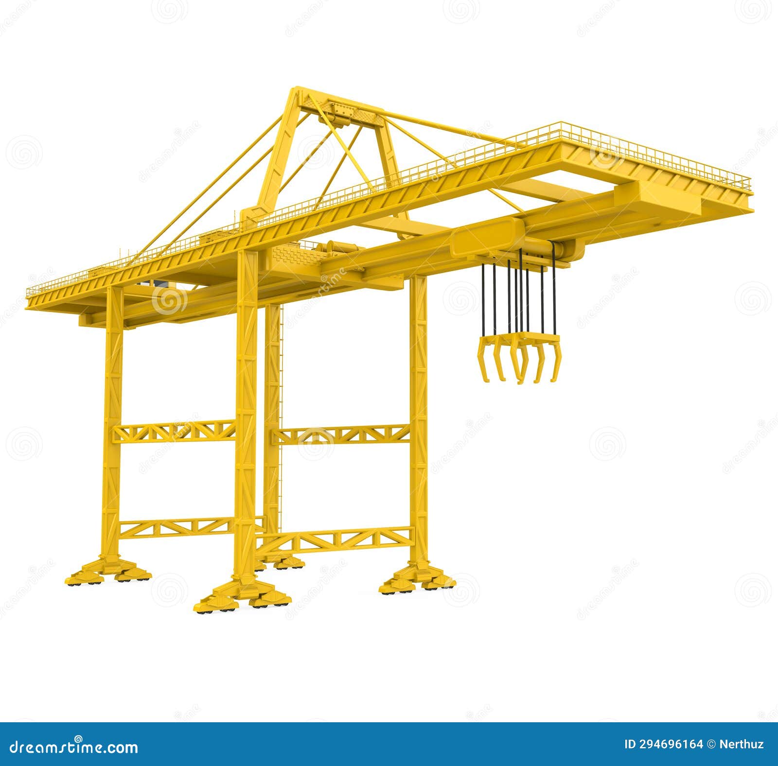 Gantry Crane Isolated Royalty-Free Stock Photography | CartoonDealer ...