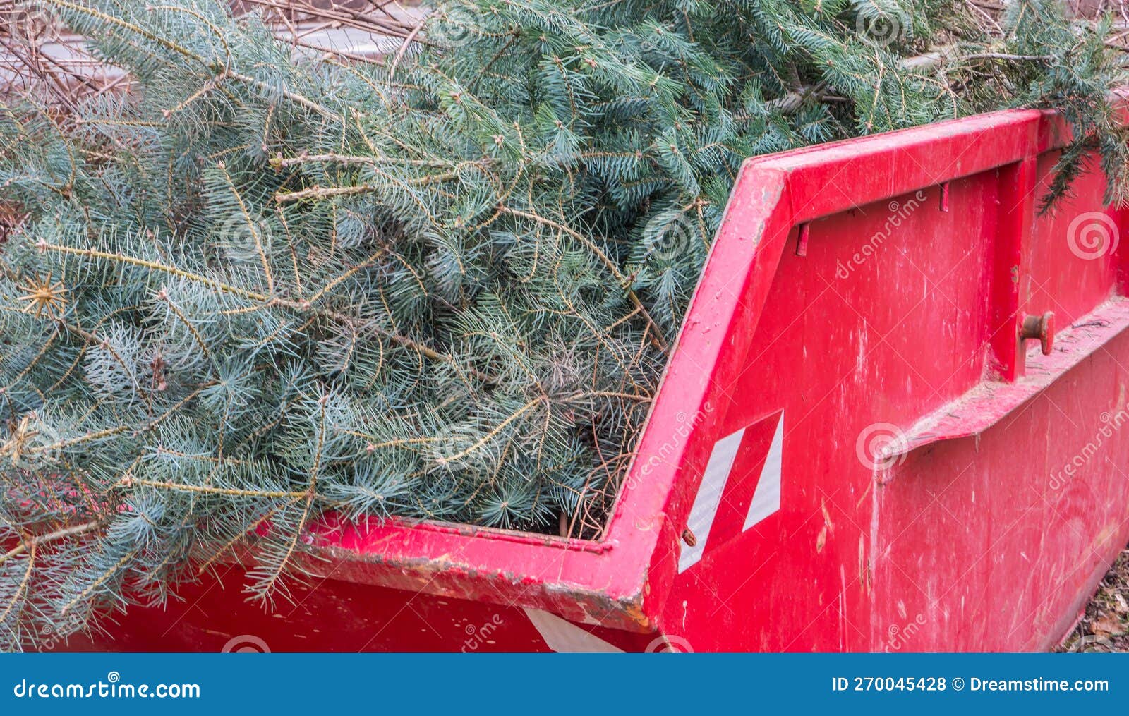 Container with Garden Waste in Spring Stock Photo - Image of garden ...