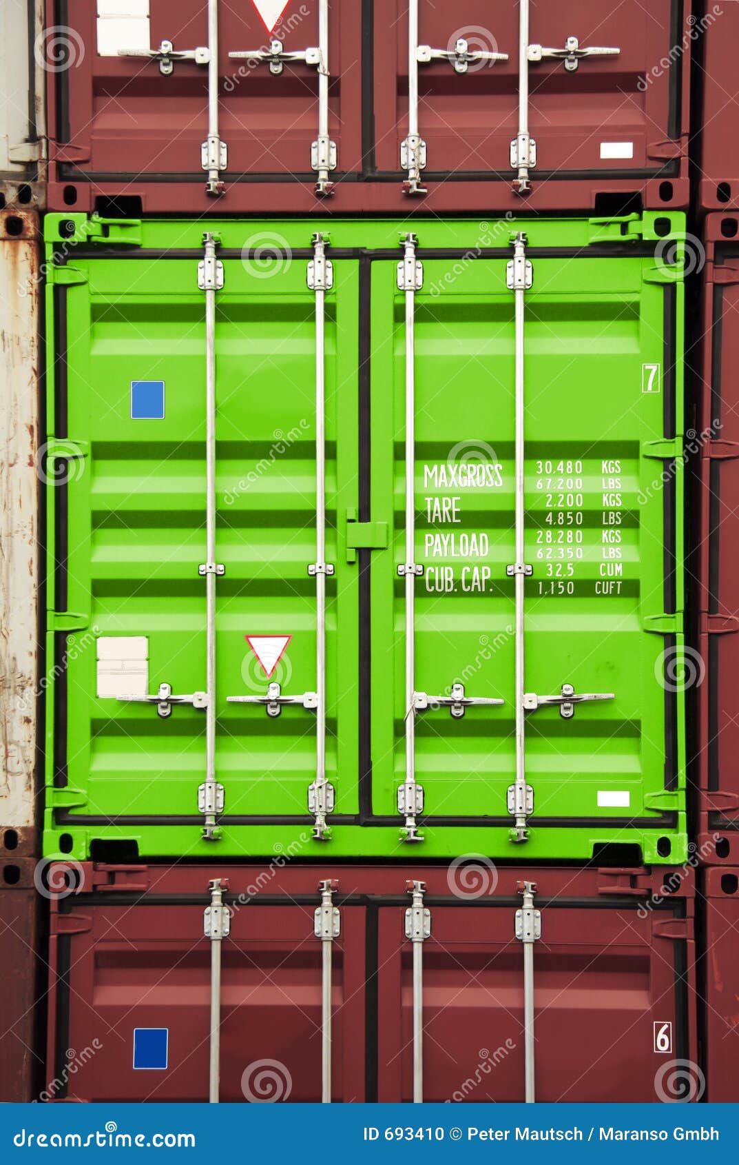 Container green color stock photo. Image of germany, border - 693410