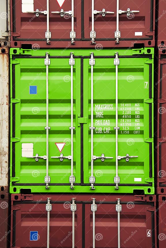 Container green color stock photo. Image of germany, border - 693410