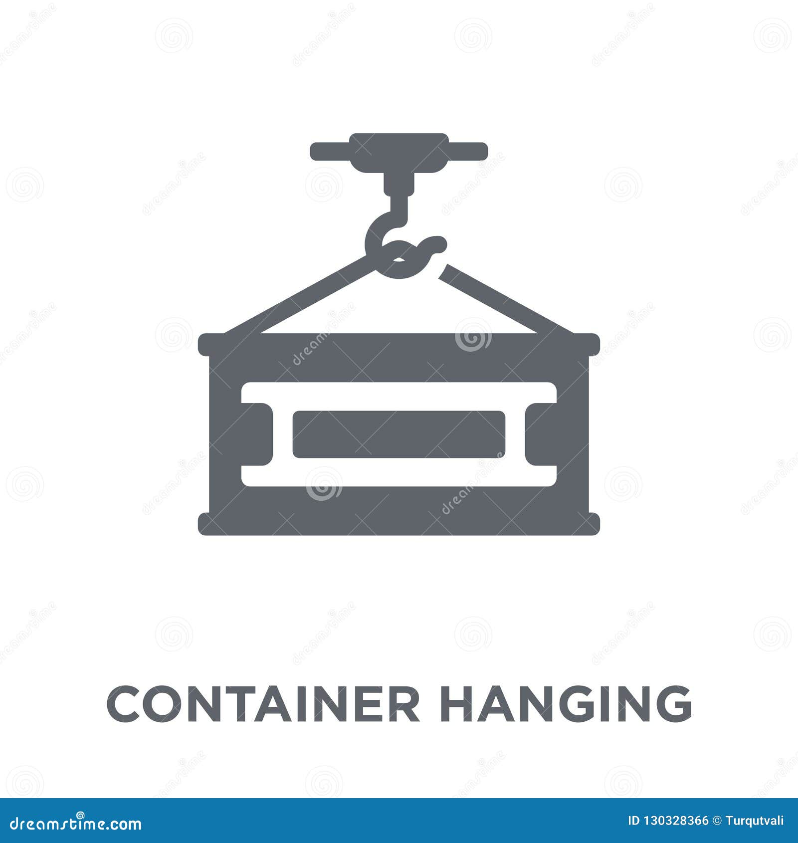 Container Hanging Icon from Delivery and Logistic Collection. Stock ...