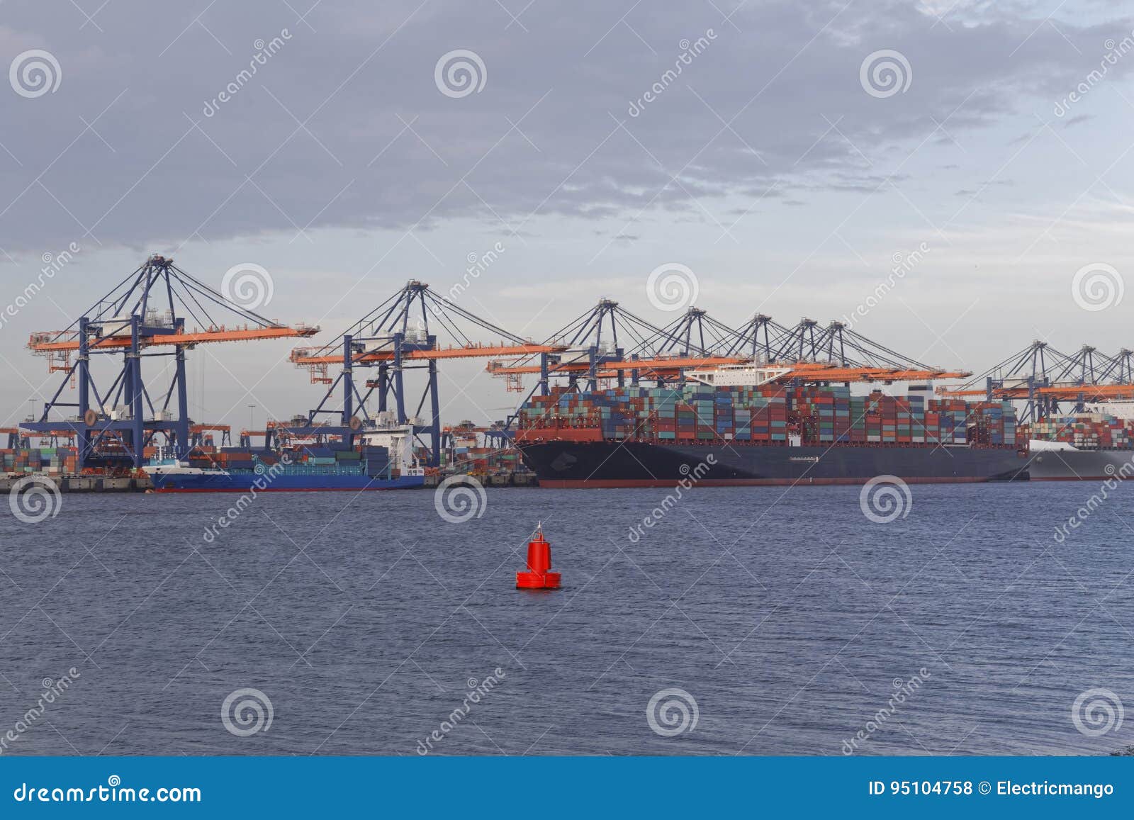 Container harbour stock photo. Image of gate, garage - 95104758