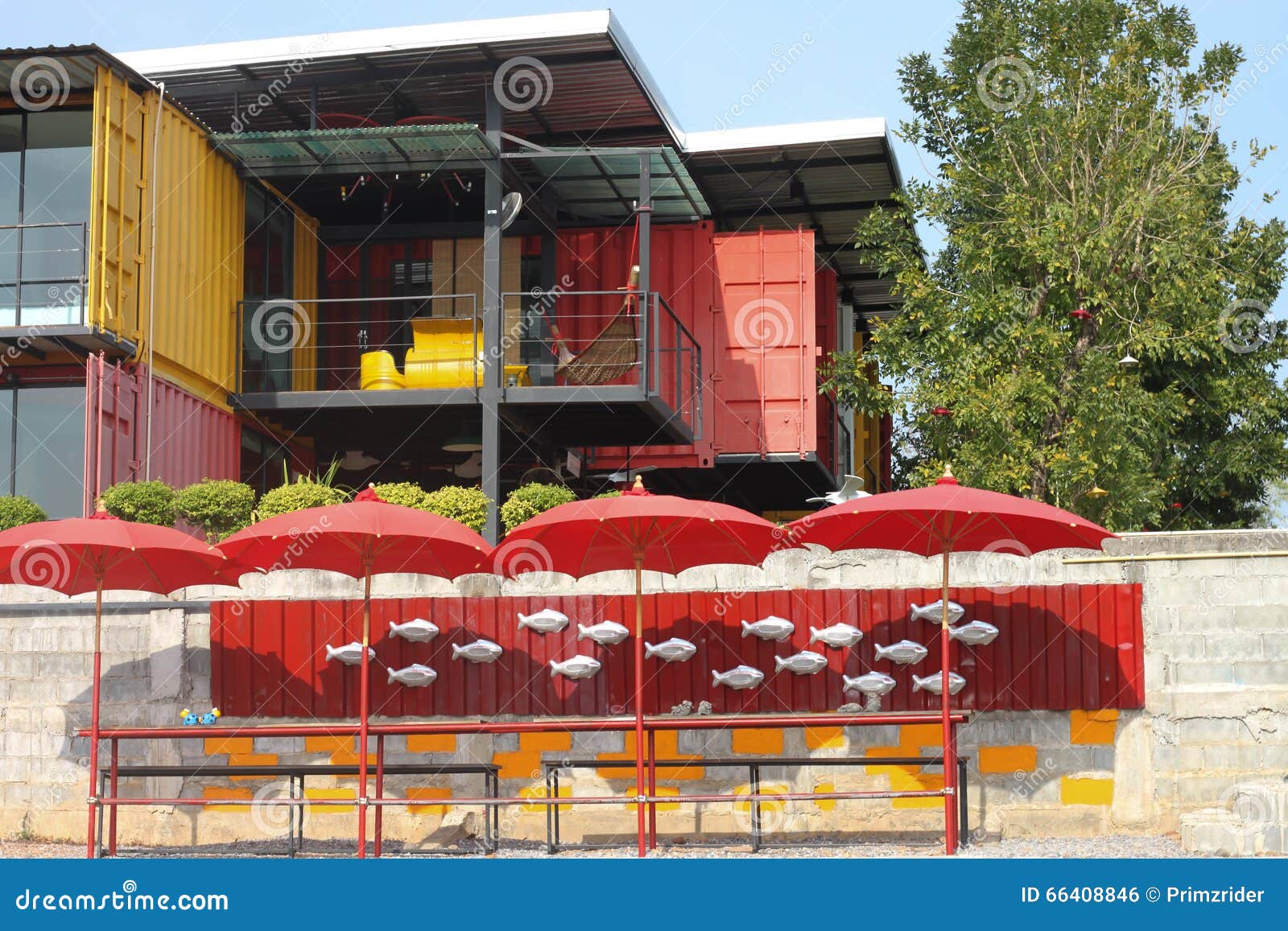 Container House Exterior for Design Stock Photo - Image of happy, house ...