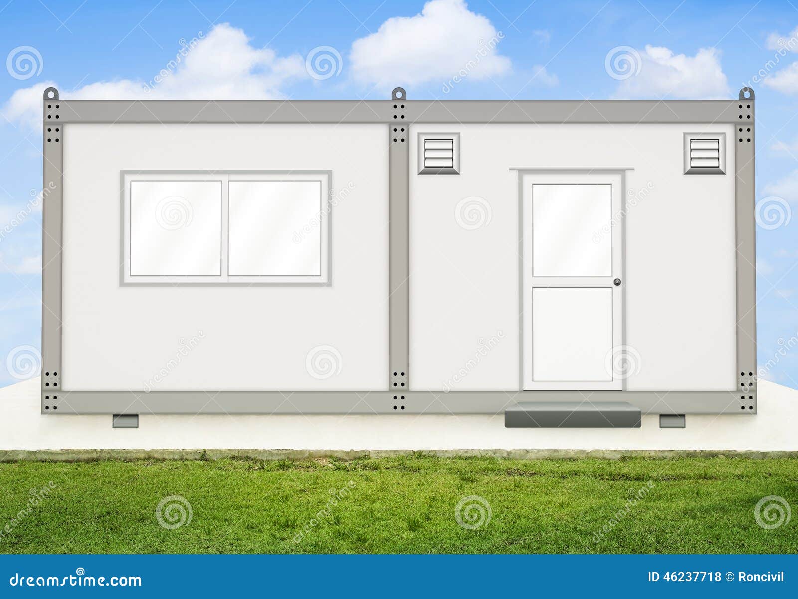 Container house stock photo. Image of aluminium, background - 46237718