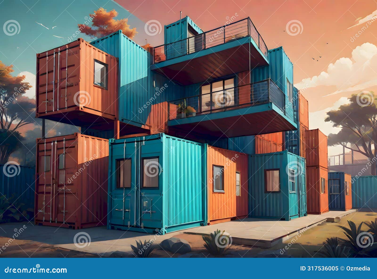 Container House, Modern Architectural Marvel Showcasing the Innovative ...