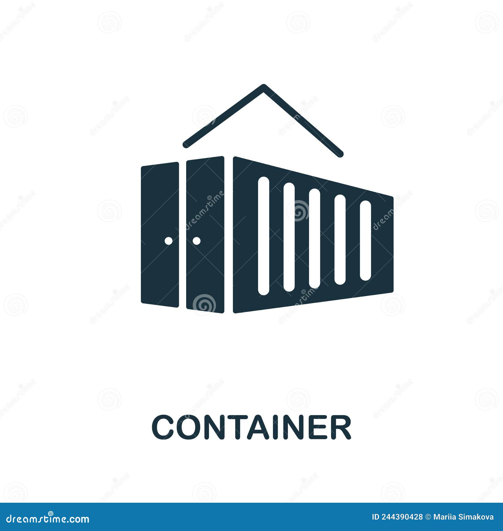 Container Icon. Monochrome Simple Container Icon for Templates, Web ...
