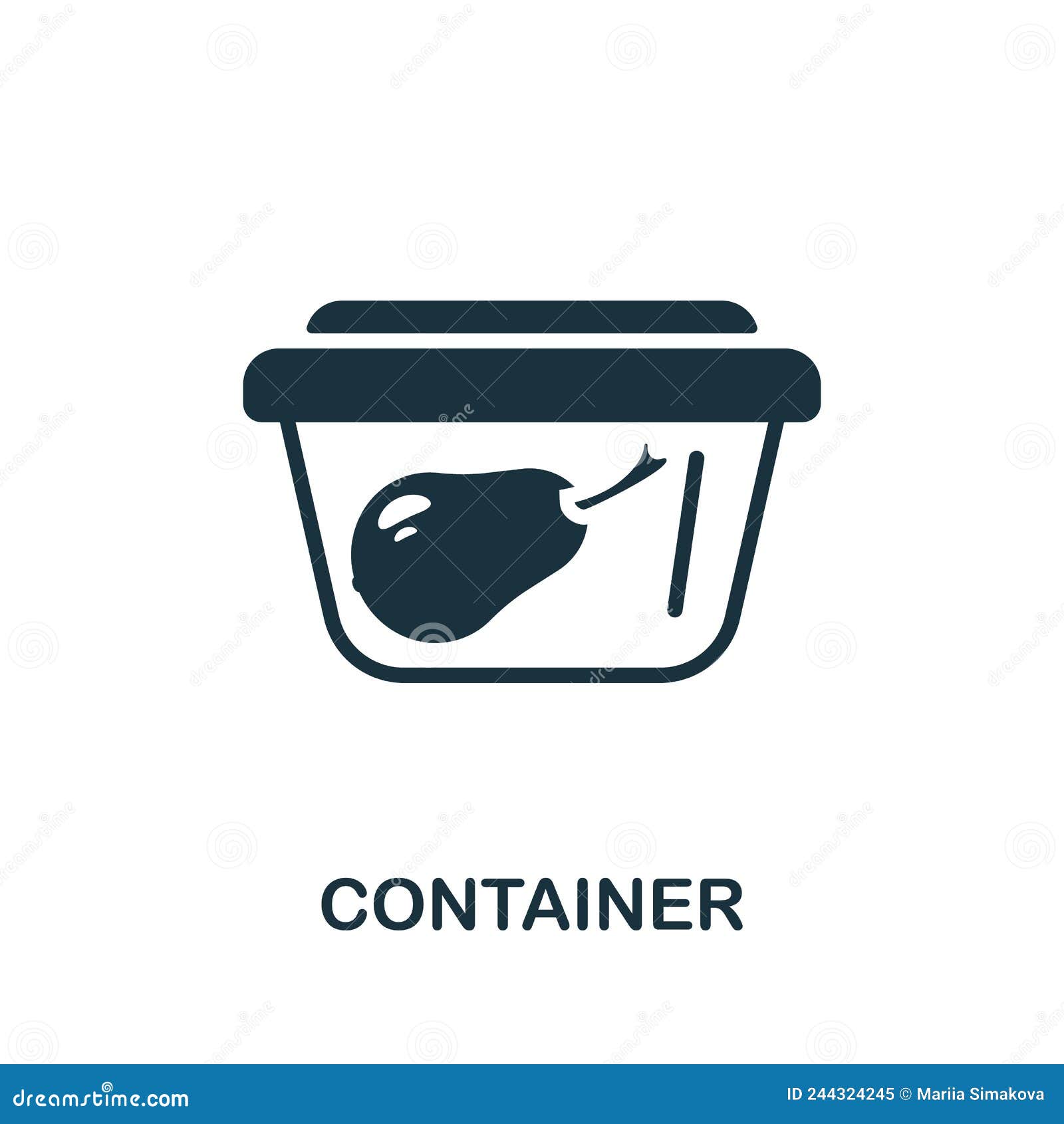 Container Icon. Monochrome Simple Container Icon for Templates, Web ...