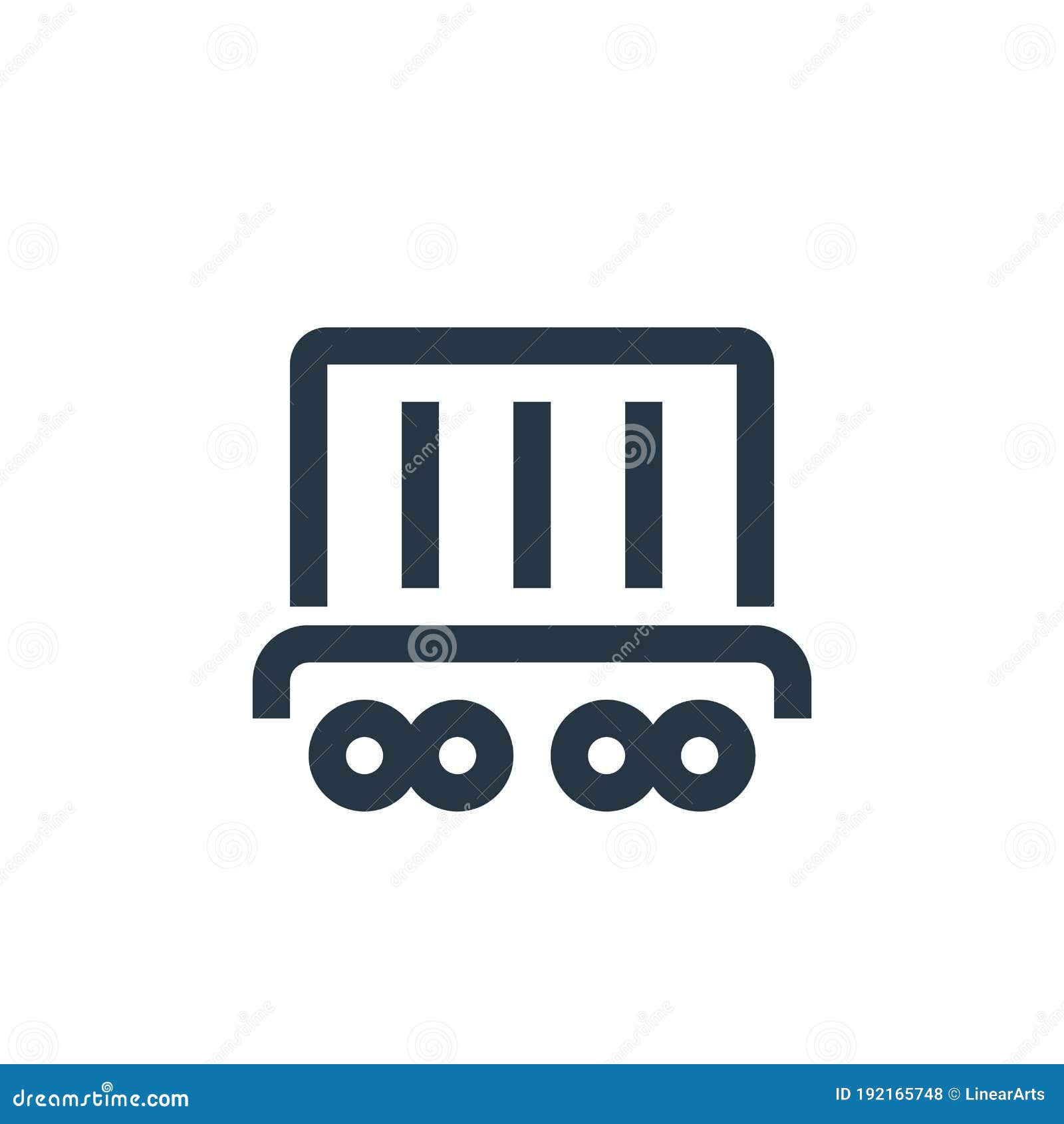 Container Icon Vector from Industry Concept. Thin Line Illustration of ...