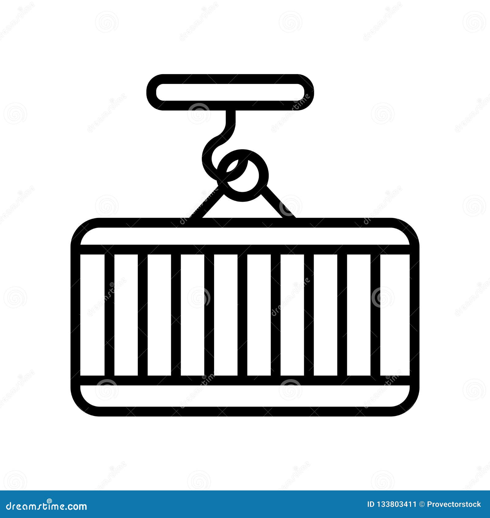 Container Icon Vector Sign and Symbol Isolated on White Background ...