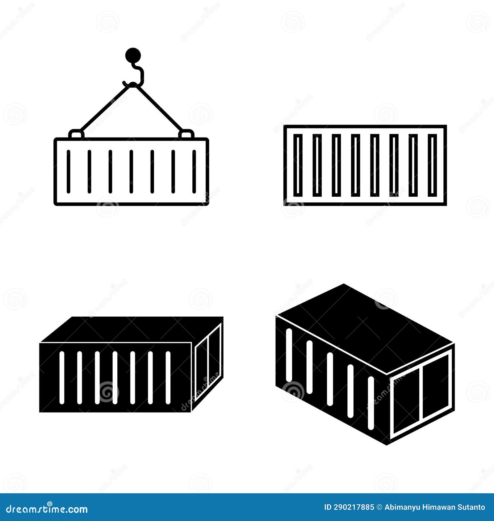 Container icon vector stock illustration. Illustration of digital ...
