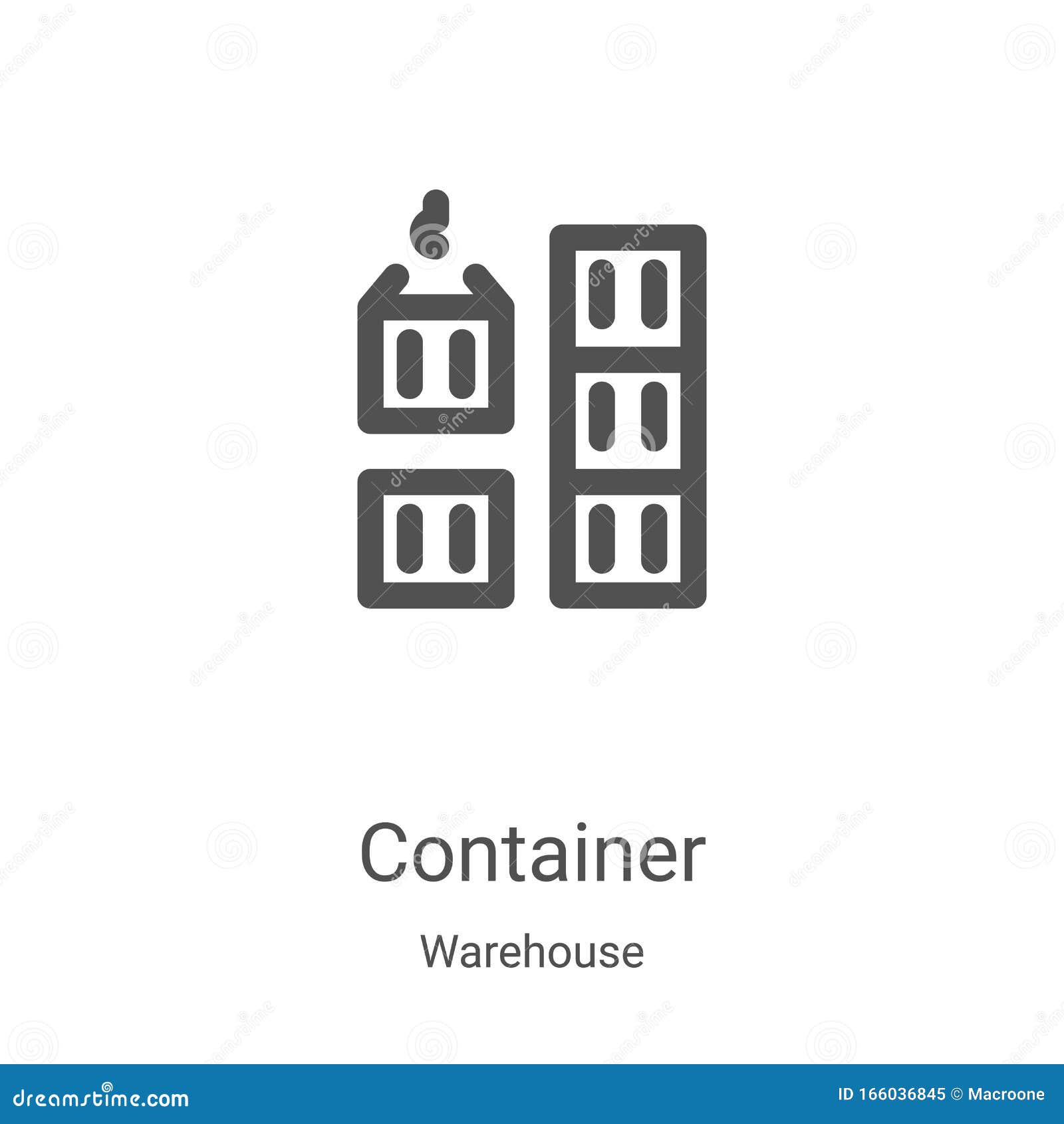 Container Icon Vector from Warehouse Collection. Thin Line Container ...