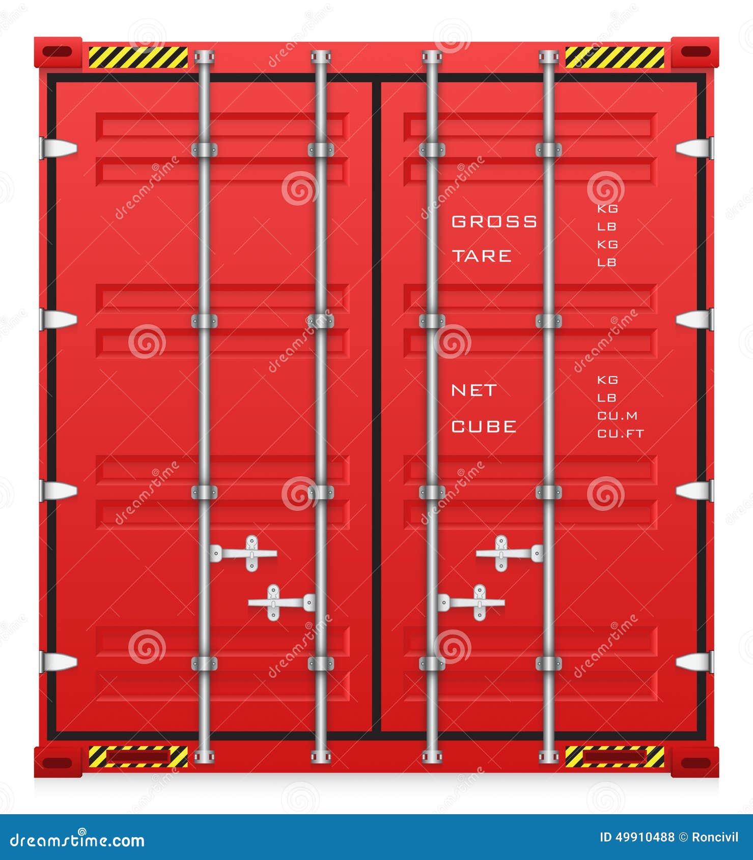 Container stock vector. Illustration of industry, color - 49910488