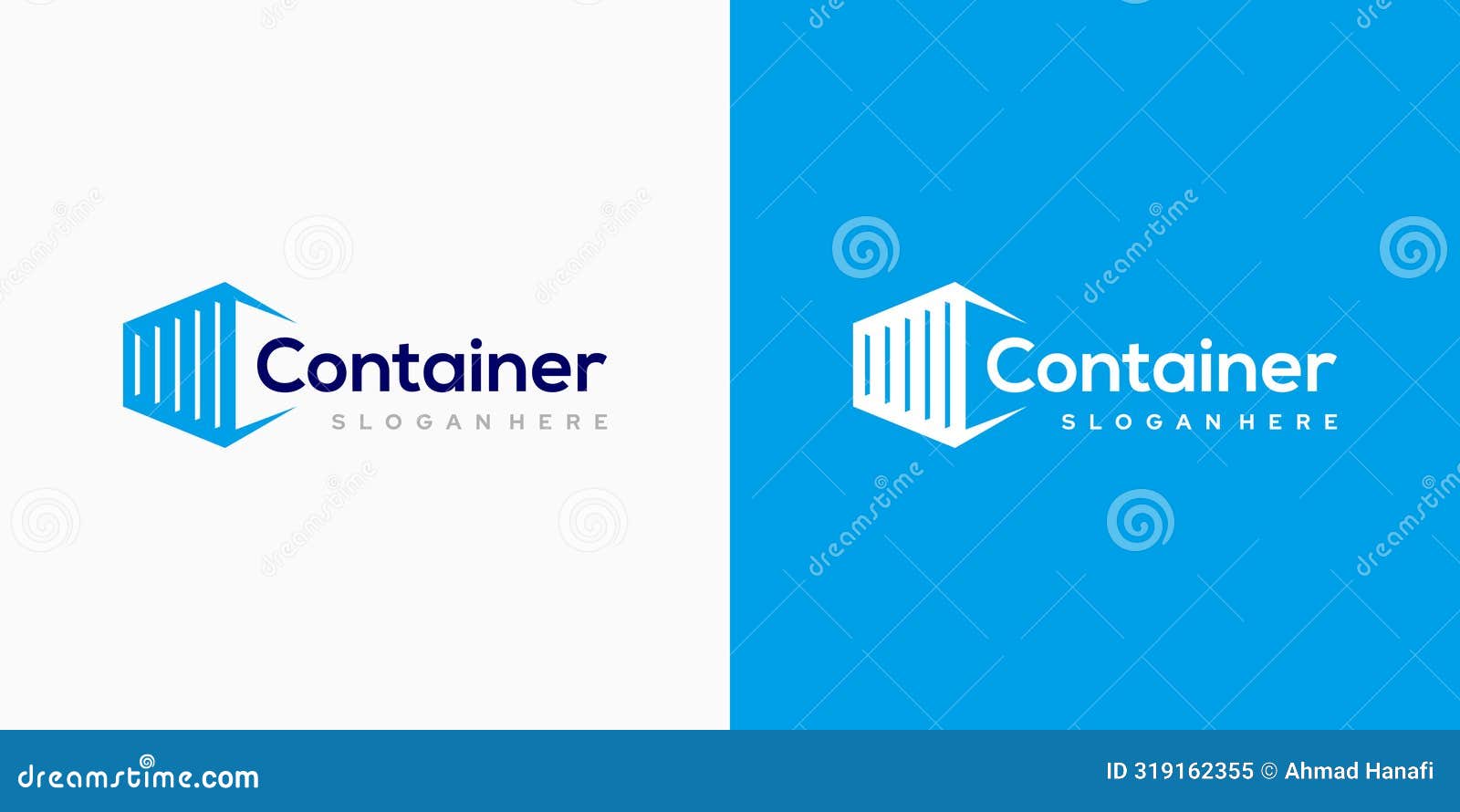 Container Letter C Logo Design Stock Vector - Illustration of freight ...