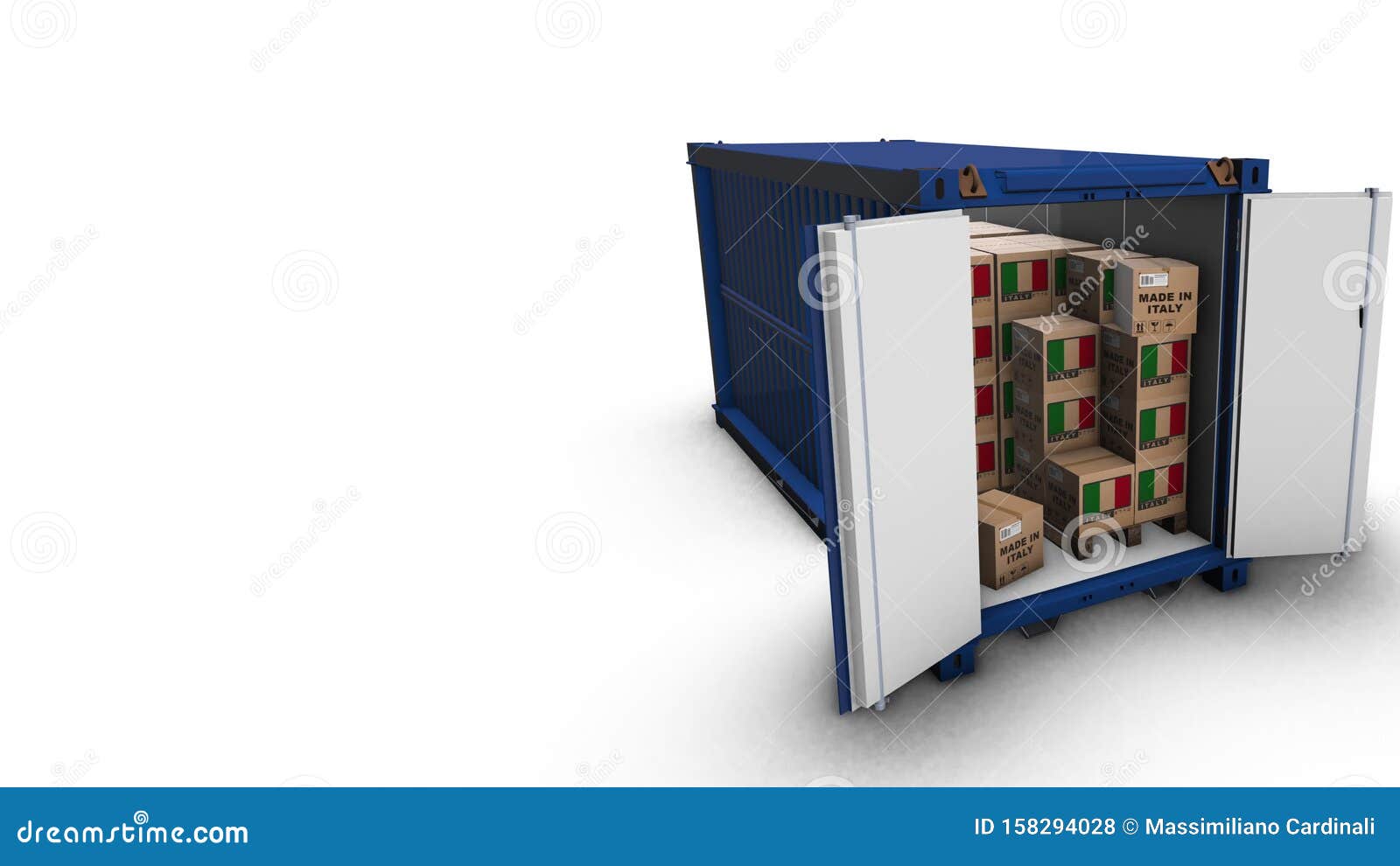 Container Italy with Box Rotation Dx Stock Footage - Video of ...