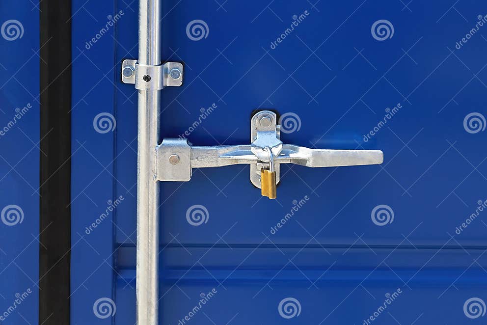 Container Latch stock photo. Image of logistics, metal - 55110890