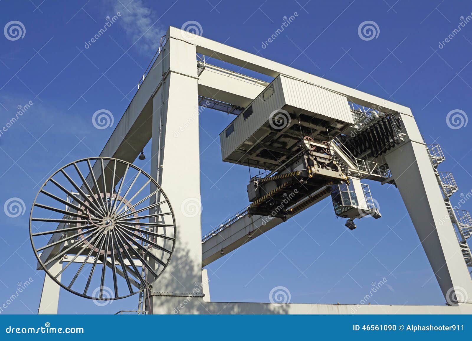 Container Lifter Crane Stock Image | CartoonDealer.com #47390311