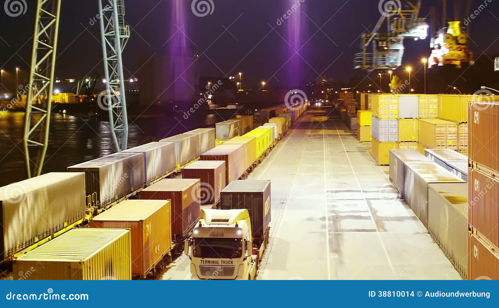 Container Load on Truck - Timelapse Stock Footage - Video of lapse ...