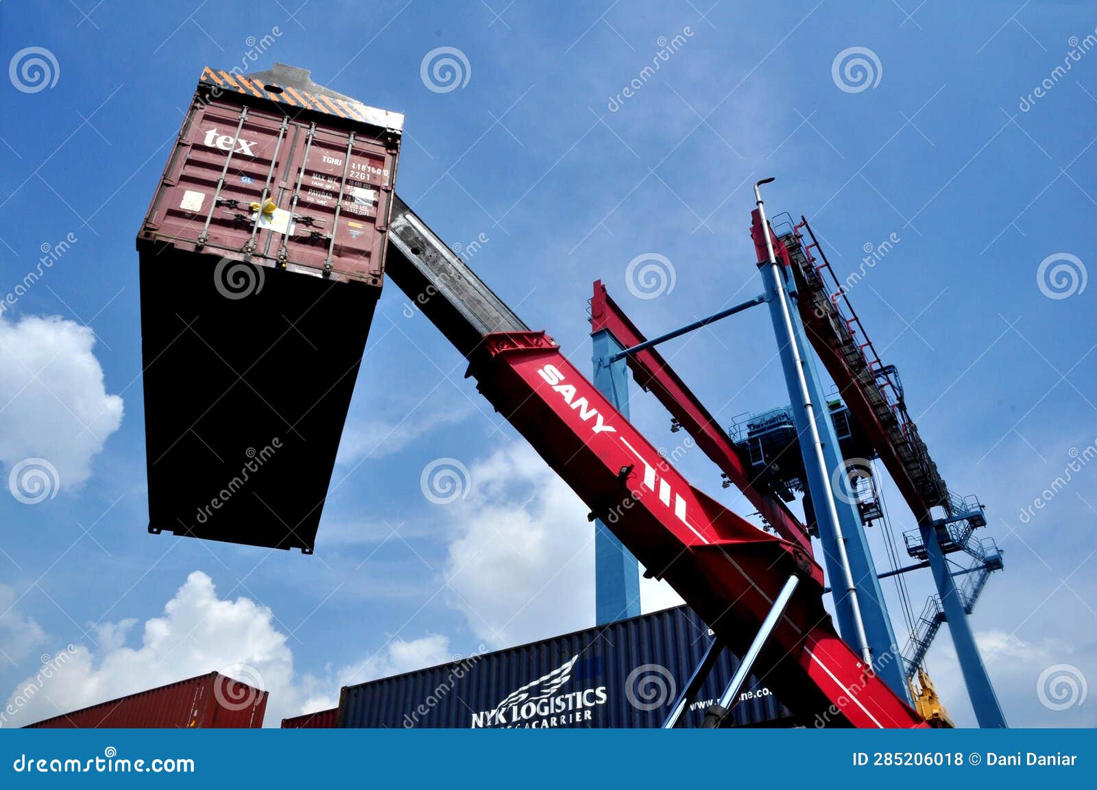 Container Loading and Unloading Activities at Tanjung Priok Port ...