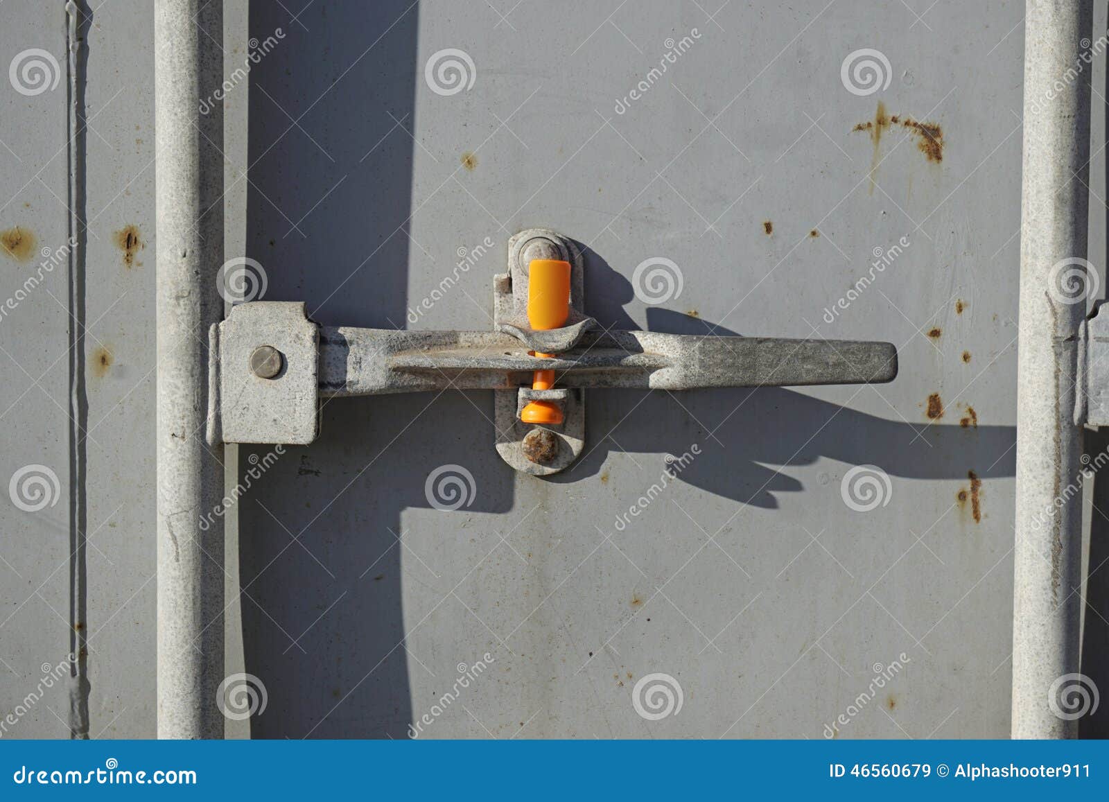Container lock stock image. Image of shipping, harbour - 46560679