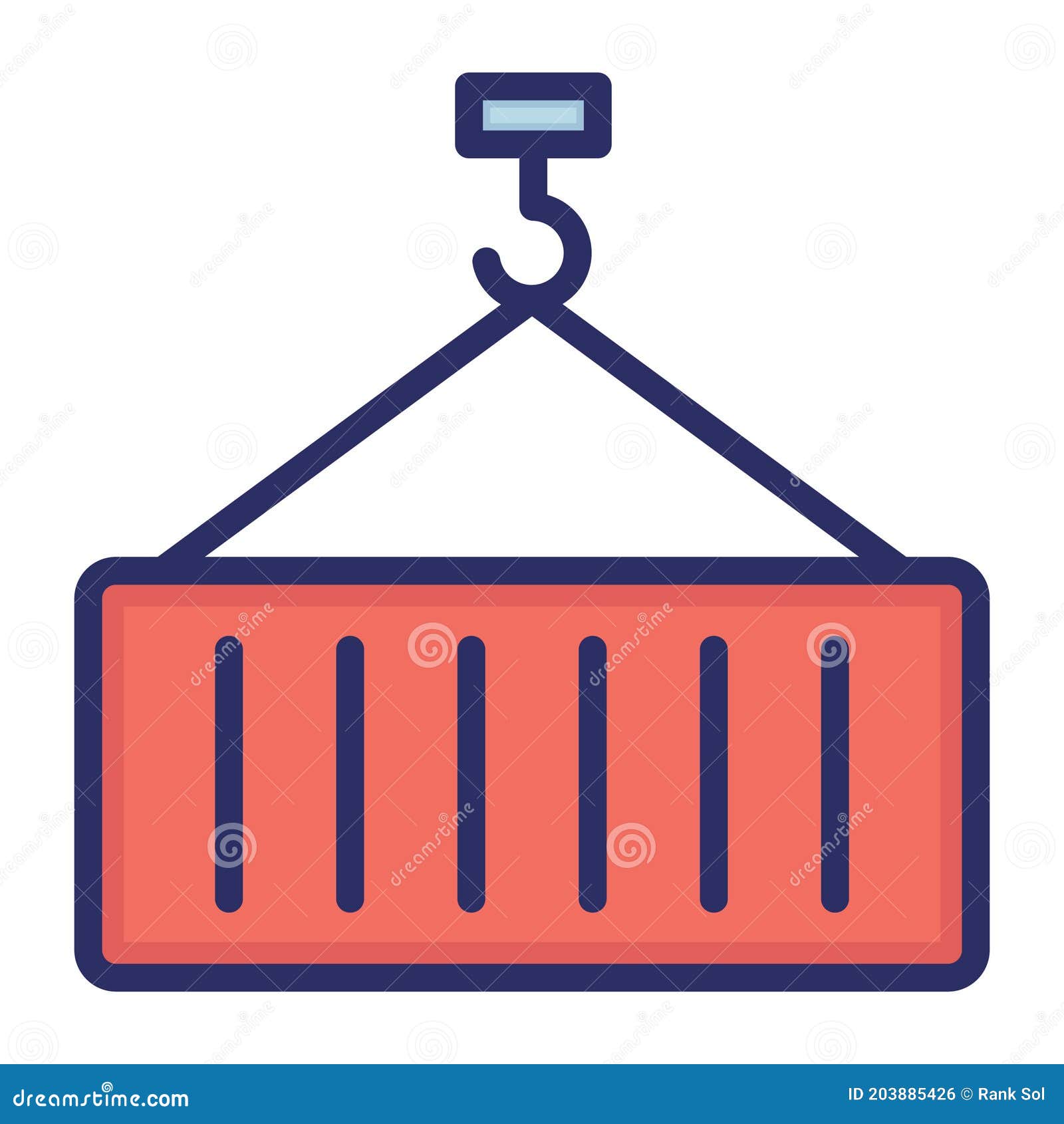 Container, Logistics, Shipping, Delivery Fully Editable Vector Icon ...