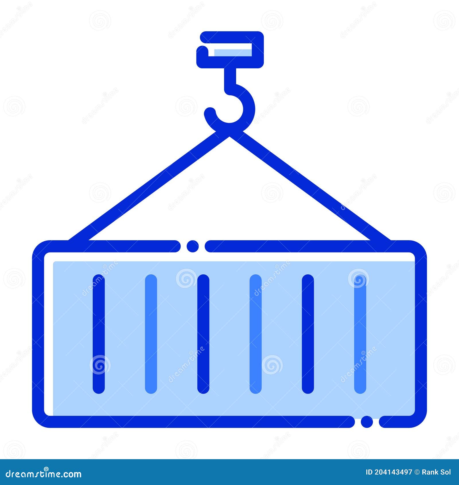 Container, Logistics, Shipping, Delivery Fully Editable Vector Icon ...