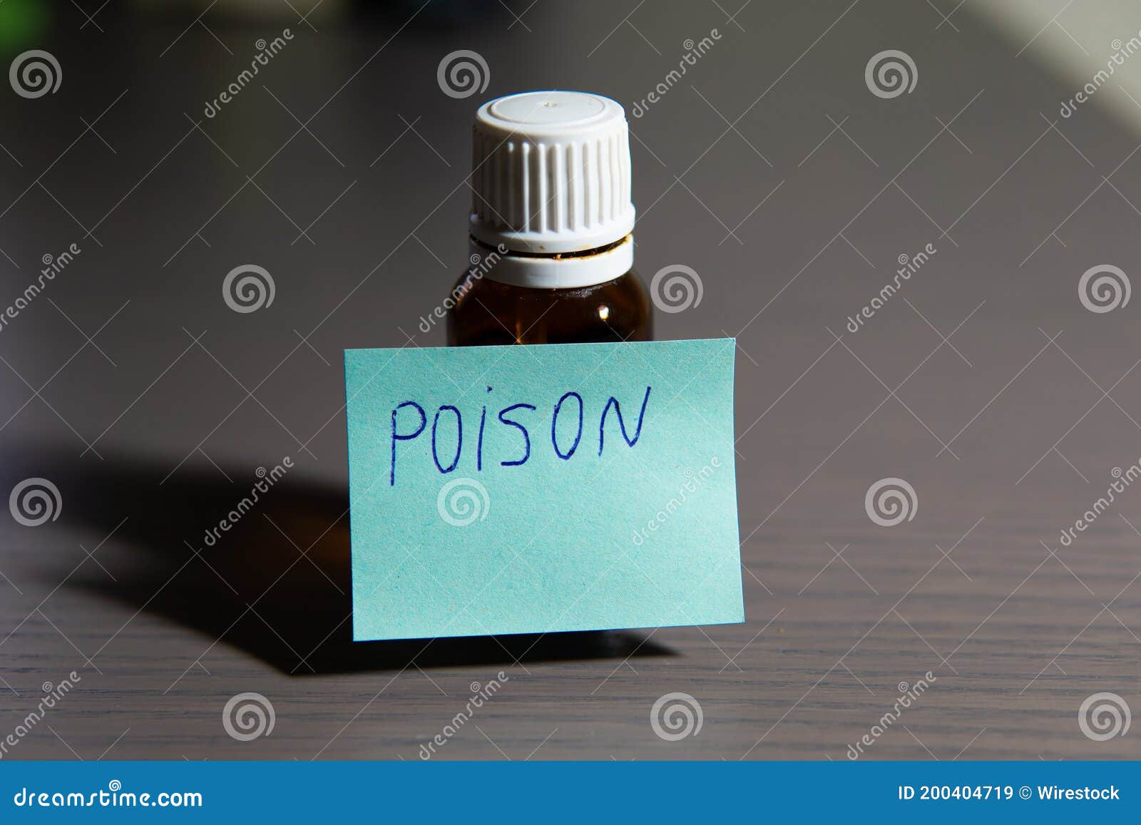 Container for Medicinal Liquid with a White Lid and Brown Glass Labeled ...