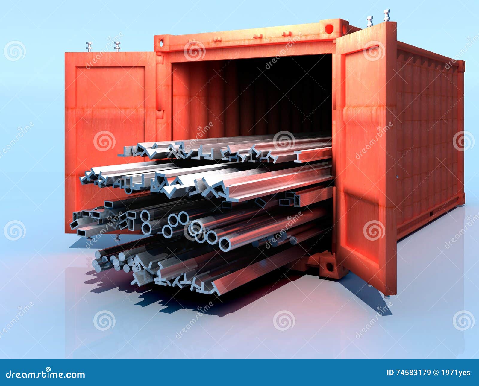 The container. stock illustration. Illustration of structure - 74583179